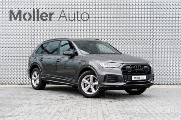 Grey Audi Q7 2023 in Riga, with an engine capacity of 3.00 L and mileage of 78 thousand km for 51750 €, photo 2 on AUTOMOTO.COM.LV