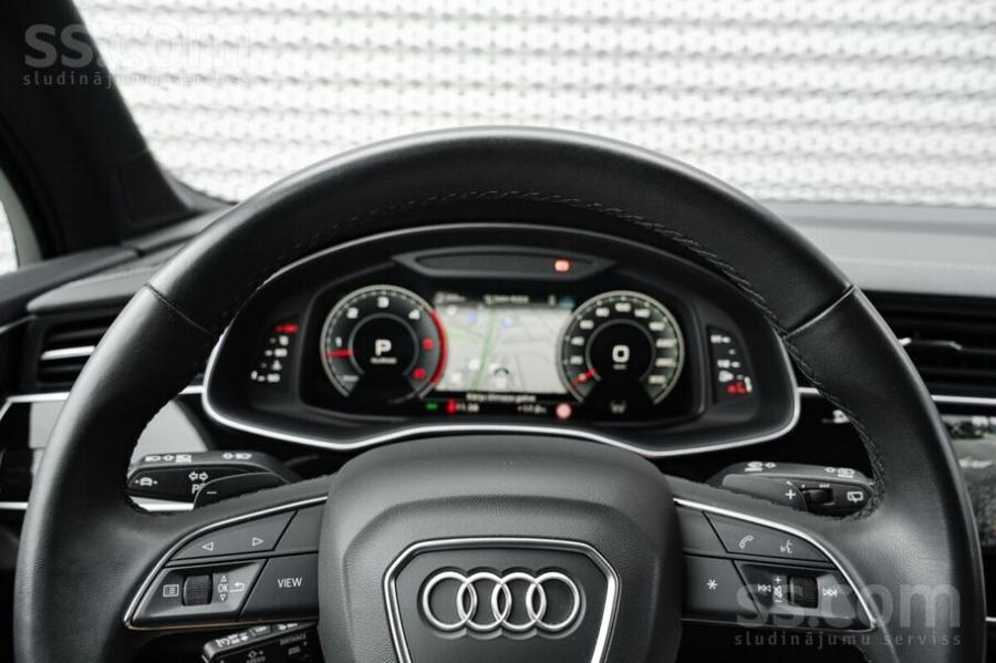 Grey Audi Q7 2023 in Riga, with an engine capacity of 3.00 L and mileage of 78 thousand km for 51750 €, photo 13 on AUTOMOTO.COM.LV