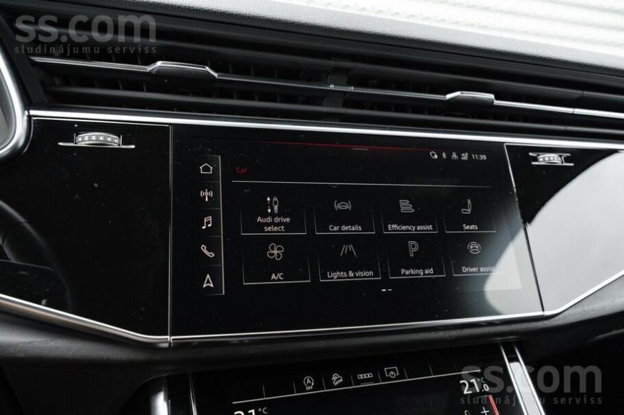 Grey Audi Q7 2023 in Riga, with an engine capacity of 3.00 L and mileage of 78 thousand km for 51750 €, photo 22 on AUTOMOTO.COM.LV