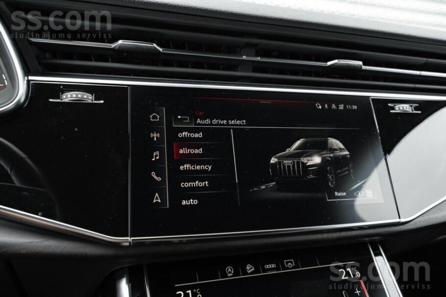 Grey Audi Q7 2023 in Riga, with an engine capacity of 3.00 L and mileage of 78 thousand km for 51750 €, photo 23 on AUTOMOTO.COM.LV