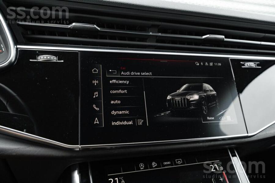 Grey Audi Q7 2023 in Riga, with an engine capacity of 3.00 L and mileage of 78 thousand km for 51750 €, photo 24 on AUTOMOTO.COM.LV