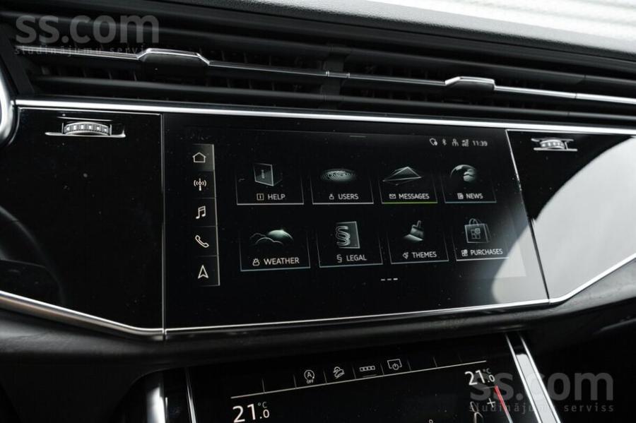 Grey Audi Q7 2023 in Riga, with an engine capacity of 3.00 L and mileage of 78 thousand km for 51750 €, photo 27 on AUTOMOTO.COM.LV