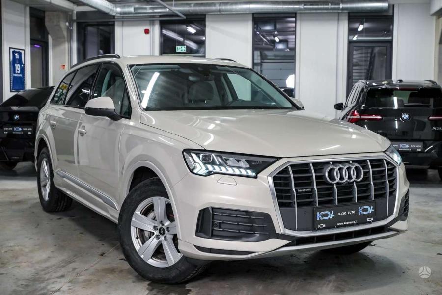 Grey Audi Q7 2023 in Kaunas, with an engine capacity of 2.97 L and mileage of 35 thousand km for 48950 €, photo 4 on AUTOMOTO.COM.LV