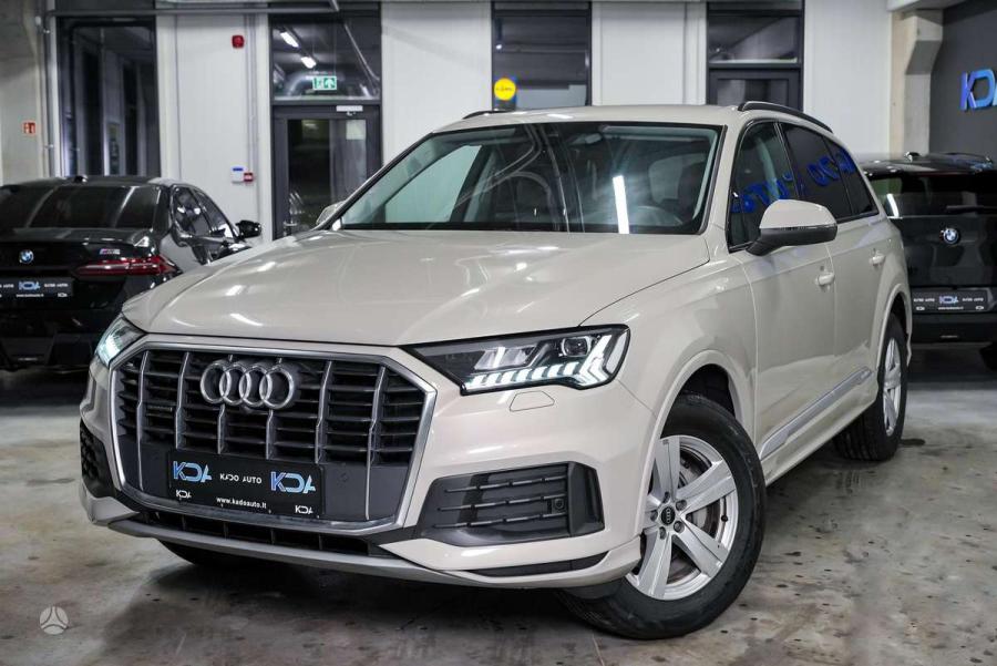 Grey Audi Q7 2023 in Kaunas, with an engine capacity of 2.97 L and mileage of 35 thousand km for 48950 €, photo 6 on AUTOMOTO.COM.LV