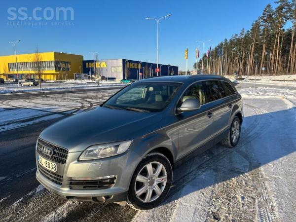 Grey Audi Q7 2007 in Riga, with an engine capacity of 3.00 L and mileage of 336 thousand km for 5000 €, photo 1 on AUTOMOTO.COM.LV
