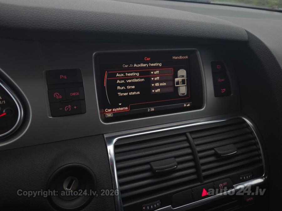 Pelēks Audi Q7 2012 Tallina, ar dzinēja tilpumu 3.00 L un nobraukumu 293 tūkst. km par 10900 €, foto 26 vietnē AUTOMOTO.COM.LV