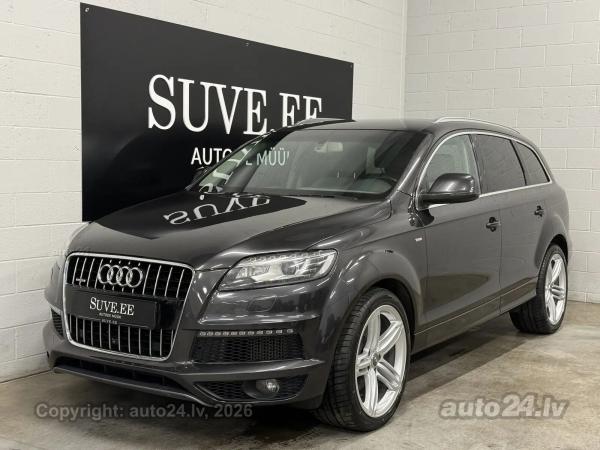 Grey Audi Q7 2014 in Tallinn, with an engine capacity of 3.00 L and mileage of 113 thousand km for 19995 €, photo 1 on AUTOMOTO.COM.LV