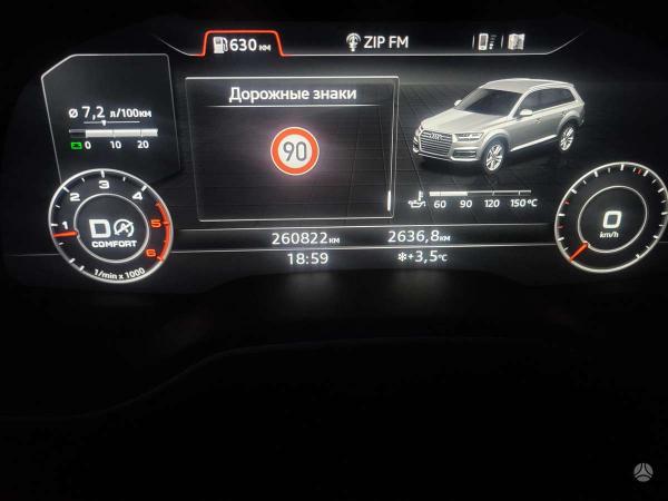 Grey Audi Q7 2016 in Marijampole, with an engine capacity of 0.00 L and mileage of 263 thousand km for 31500 €, photo 8 on AUTOMOTO.COM.LV