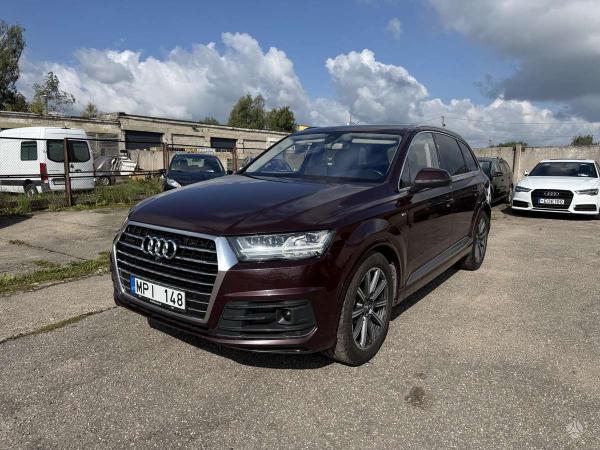 Sarkans Audi Q7 2016 Telšiai, ar dzinēja tilpumu 2.97 L un nobraukumu 254 tūkst. km par 22900 €, foto 1 vietnē AUTOMOTO.COM.LV