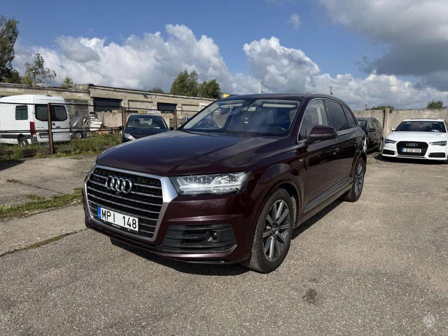 Red Audi Q7 2016 in Telschi, with an engine capacity of 2.97 L and mileage of 254 thousand km for 22900 €, photo 1 on AUTOMOTO.COM.LV