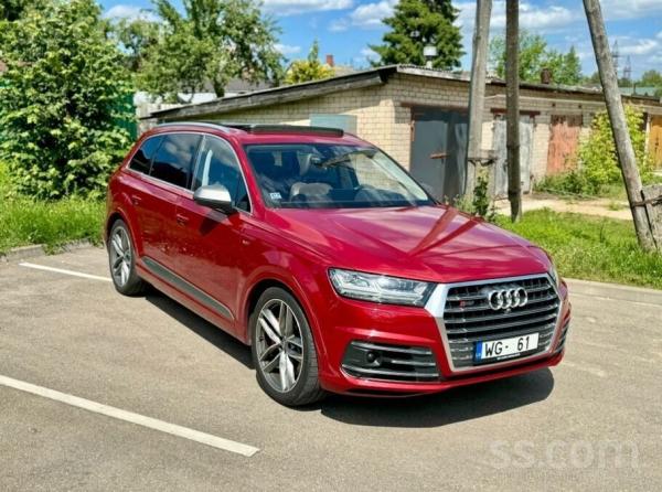 Красный Ауди Ку 7 2017 в Даугавпилс, объемом двигателя 4.00 л и пробегом 252 тыс. км за 28500 €, фото 3 на AUTOMOTO.COM.LV