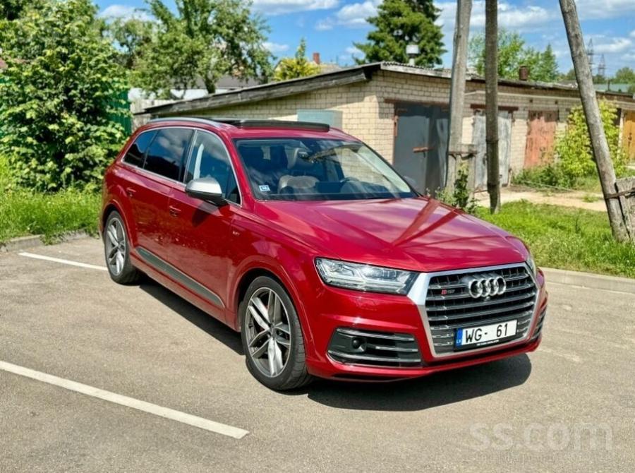 Красный Ауди Ку 7 2017 в Даугавпилс, объемом двигателя 4.00 л и пробегом 252 тыс. км за 28500 €, фото 4 на AUTOMOTO.COM.LV