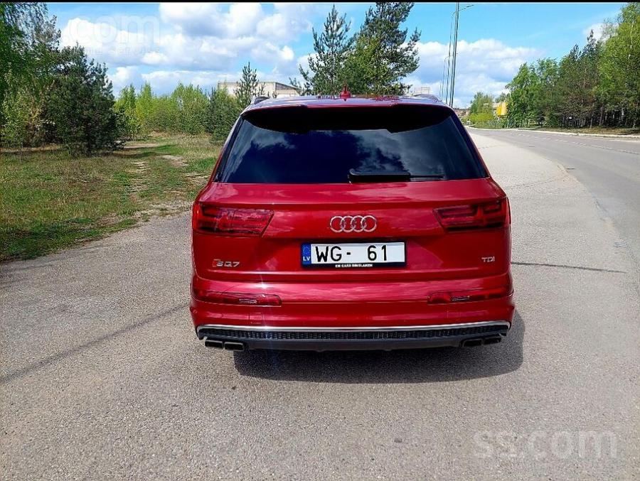 Красный Ауди Ку 7 2017 в Даугавпилс, объемом двигателя 4.00 л и пробегом 252 тыс. км за 28500 €, фото 7 на AUTOMOTO.COM.LV