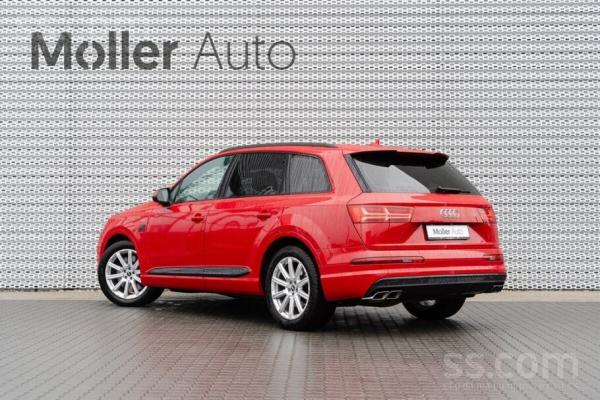 Red Audi Q7 2018 in Riga, with an engine capacity of 4.00 L and mileage of 85 thousand km for 45000 €, photo 4 on AUTOMOTO.COM.LV