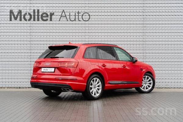 Red Audi Q7 2018 in Riga, with an engine capacity of 4.00 L and mileage of 85 thousand km for 45000 €, photo 5 on AUTOMOTO.COM.LV