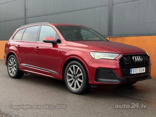 Sarkans Audi Q7 2022 Tallina, ar dzinēja tilpumu 3.00 L un nobraukumu 113 tūkst. km par 51900 €, foto 3 vietnē AUTOMOTO.COM.LV