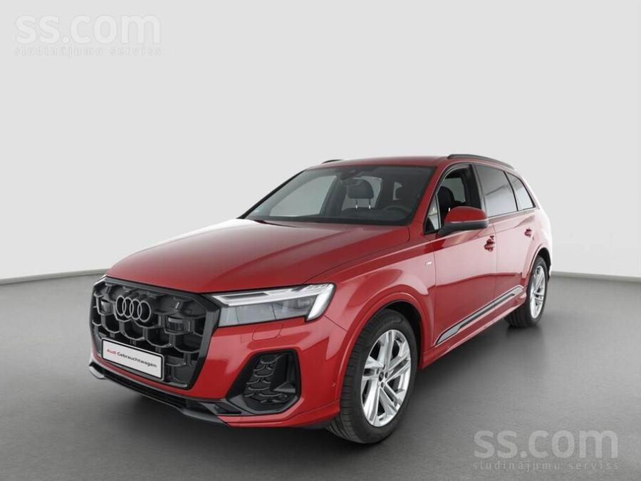 Red Audi Q7 2025 in Riga, with an engine capacity of 3.00 L and mileage of 11 thousand km for 67900 €, photo 1 on AUTOMOTO.COM.LV