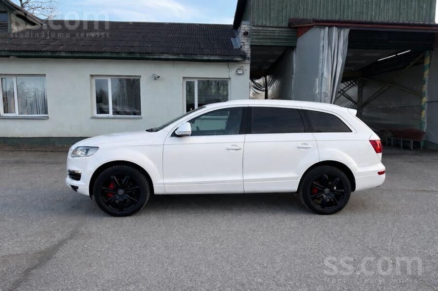 White Audi Q7 2006 in Aluksne, with an engine capacity of 3.00 L and mileage of 350 thousand km for 5990 €, photo 10 on AUTOMOTO.COM.LV