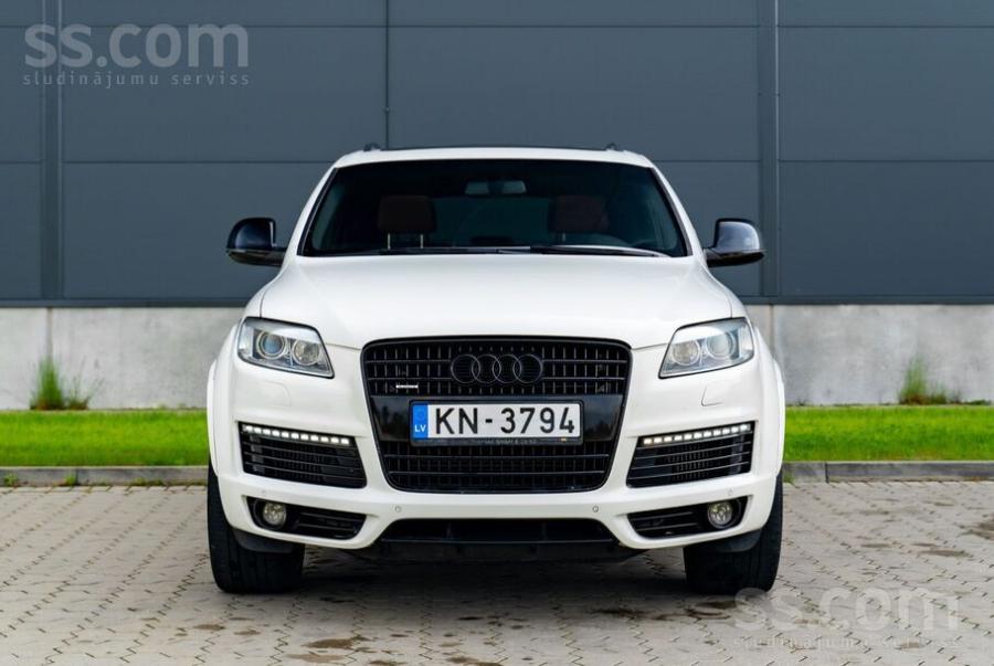 Balts Audi Q7 2008 Rīga, ar dzinēja tilpumu 3.00 L un nobraukumu 375 tūkst. km par 9990 €, foto 2 vietnē AUTOMOTO.COM.LV