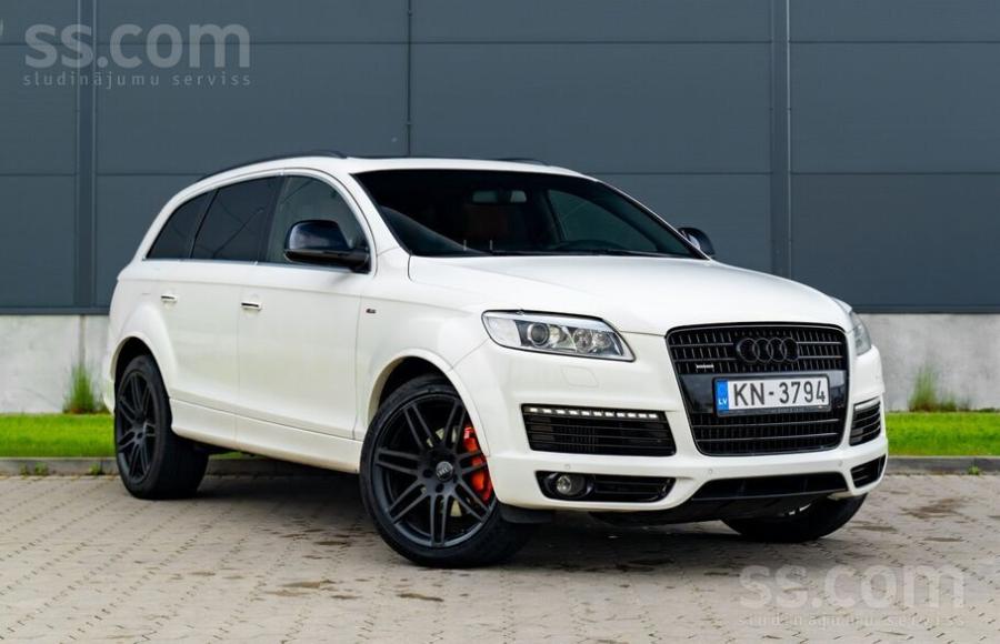 Balts Audi Q7 2008 Rīga, ar dzinēja tilpumu 3.00 L un nobraukumu 375 tūkst. km par 9990 €, foto 3 vietnē AUTOMOTO.COM.LV