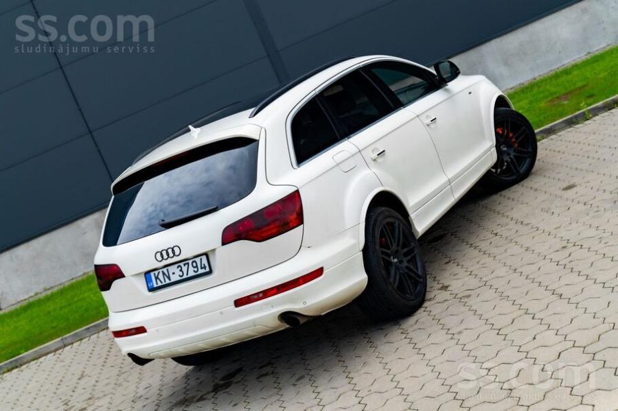 Balts Audi Q7 2008 Rīga, ar dzinēja tilpumu 3.00 L un nobraukumu 375 tūkst. km par 9990 €, foto 8 vietnē AUTOMOTO.COM.LV