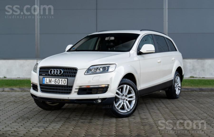 Balts Audi Q7 2008 Rīga, ar dzinēja tilpumu 3.00 L un nobraukumu 395 tūkst. km par 7990 €, foto 1 vietnē AUTOMOTO.COM.LV