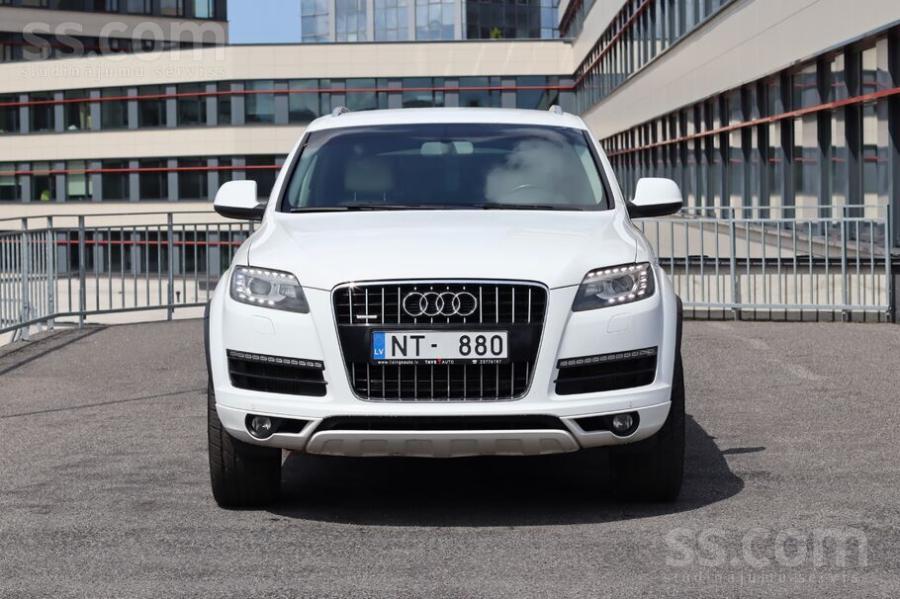 White Audi Q7 2010 in Riga, with an engine capacity of 3.00 L and mileage of 287 thousand km for 9580 €, photo 2 on AUTOMOTO.COM.LV