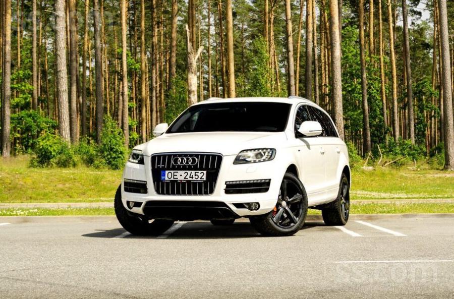 White Audi Q7 2010 in Riga, with an engine capacity of 3.00 L and mileage of 236 thousand km for 8990 €, photo 1 on AUTOMOTO.COM.LV