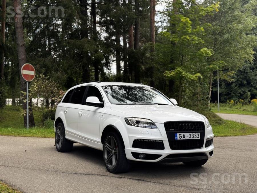 White Audi Q7 2010 in Madona, with an engine capacity of 3.00 L and mileage of 310 thousand km for 11500 €, photo 1 on AUTOMOTO.COM.LV