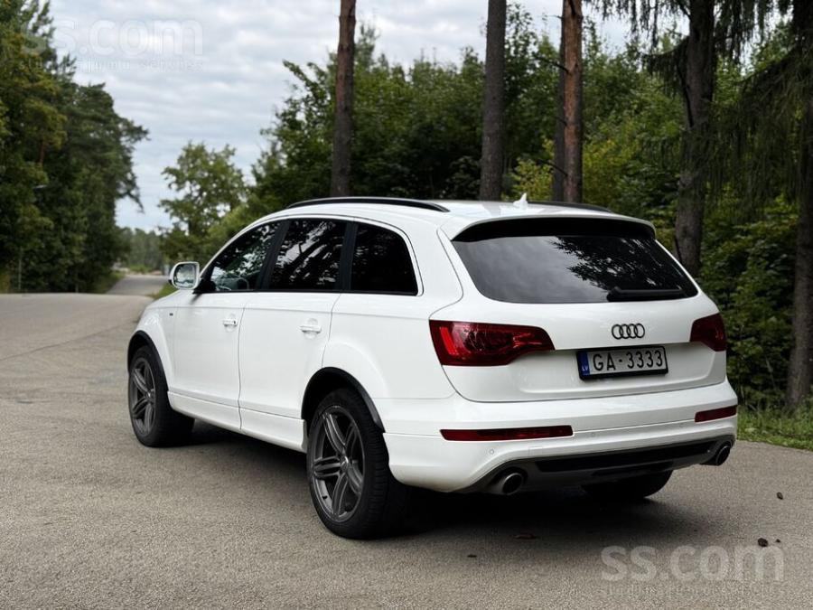 White Audi Q7 2010 in Madona, with an engine capacity of 3.00 L and mileage of 310 thousand km for 11500 €, photo 5 on AUTOMOTO.COM.LV