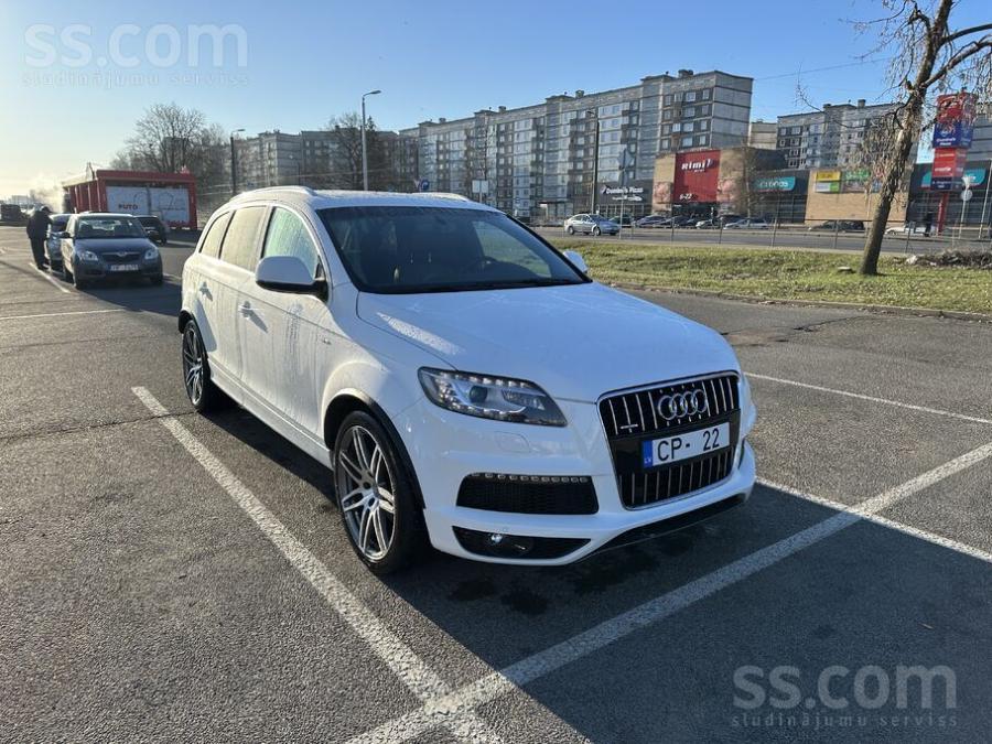 White Audi Q7 2011 in Riga, with an engine capacity of 4.20 L and mileage of 186 thousand km for 15900 €, photo 2 on AUTOMOTO.COM.LV