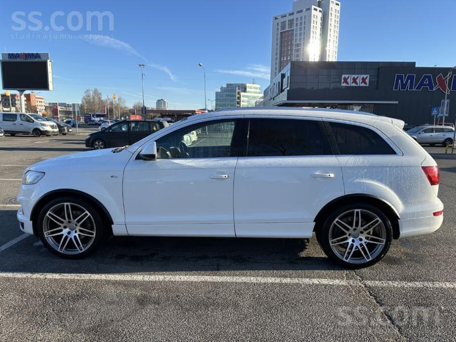 White Audi Q7 2011 in Riga, with an engine capacity of 4.20 L and mileage of 186 thousand km for 15900 €, photo 3 on AUTOMOTO.COM.LV