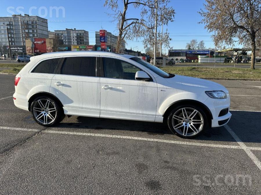 White Audi Q7 2011 in Riga, with an engine capacity of 4.20 L and mileage of 186 thousand km for 15900 €, photo 4 on AUTOMOTO.COM.LV