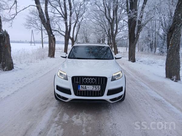 White Audi Q7 2011 in Valka, with an engine capacity of 3.00 L and mileage of 423 thousand km for 14000 €, photo 1 on AUTOMOTO.COM.LV