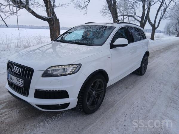 White Audi Q7 2011 in Valka, with an engine capacity of 3.00 L and mileage of 423 thousand km for 14000 €, photo 3 on AUTOMOTO.COM.LV