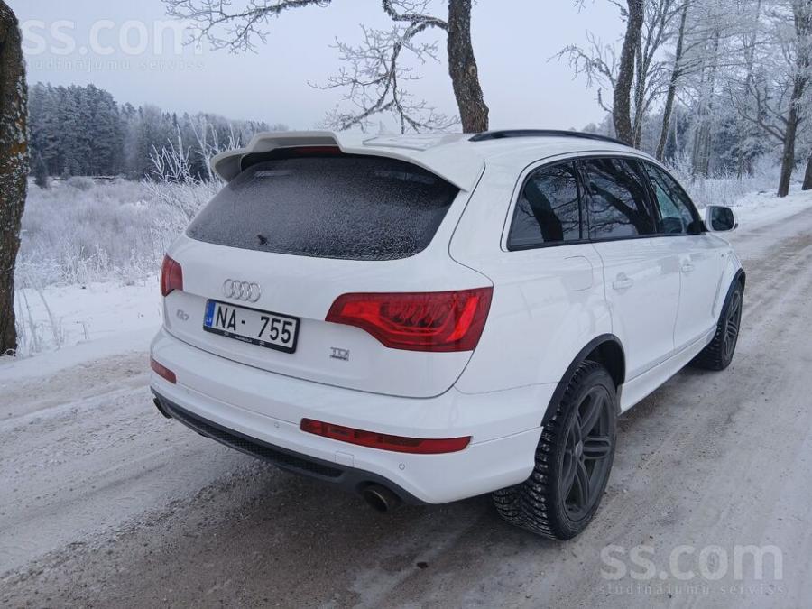 White Audi Q7 2011 in Valka, with an engine capacity of 3.00 L and mileage of 423 thousand km for 14000 €, photo 5 on AUTOMOTO.COM.LV