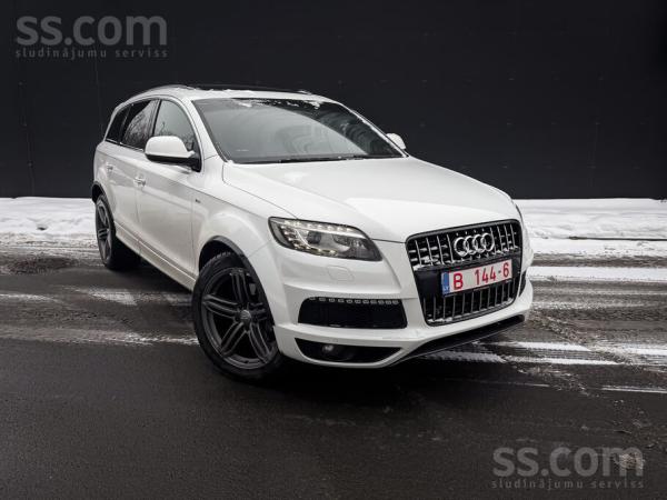White Audi Q7 2011 in Jelgava, with an engine capacity of 3.00 L and mileage of 420 thousand km for 10995 €, photo 1 on AUTOMOTO.COM.LV