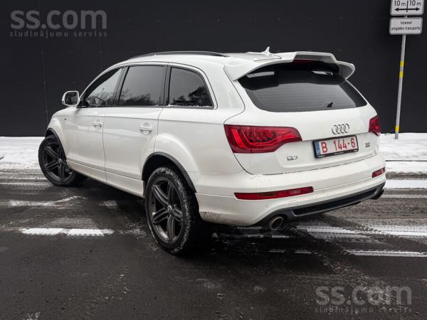 White Audi Q7 2011 in Jelgava, with an engine capacity of 3.00 L and mileage of 420 thousand km for 10995 €, photo 4 on AUTOMOTO.COM.LV