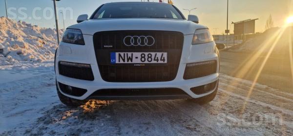 White Audi Q7 2011 in Ogre, with an engine capacity of 4.20 L and mileage of 202 thousand km for 12350 €, photo 1 on AUTOMOTO.COM.LV