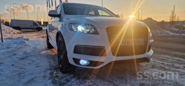 White Audi Q7 2011 in Ogre, with an engine capacity of 4.20 L and mileage of 202 thousand km for 12350 €, photo 5 on AUTOMOTO.COM.LV