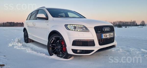 White Audi Q7 2011 in Ogre, with an engine capacity of 4.20 L and mileage of 202 thousand km for 12350 €, photo 7 on AUTOMOTO.COM.LV
