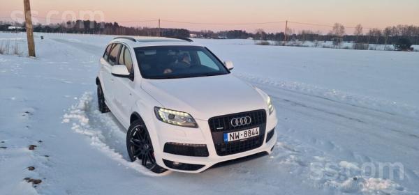 White Audi Q7 2011 in Ogre, with an engine capacity of 4.20 L and mileage of 202 thousand km for 12350 €, photo 8 on AUTOMOTO.COM.LV