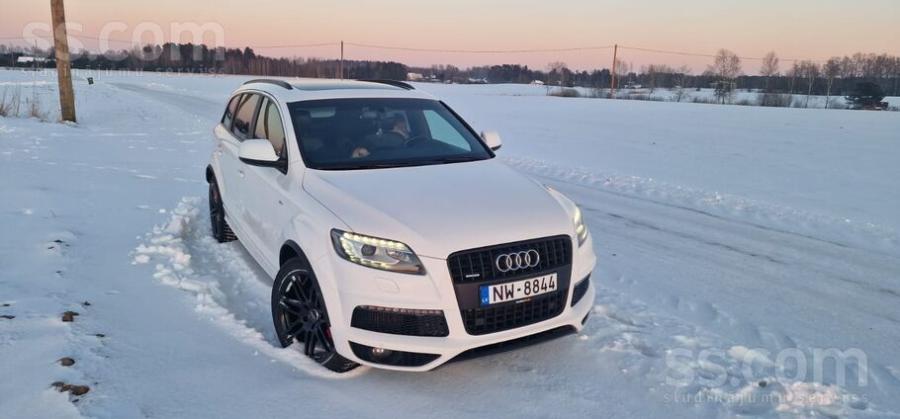 Balts Audi Q7 2011 Ogre, ar dzinēja tilpumu 4.20 L un nobraukumu 202 tūkst. km par 12350 €, foto 9 vietnē AUTOMOTO.COM.LV