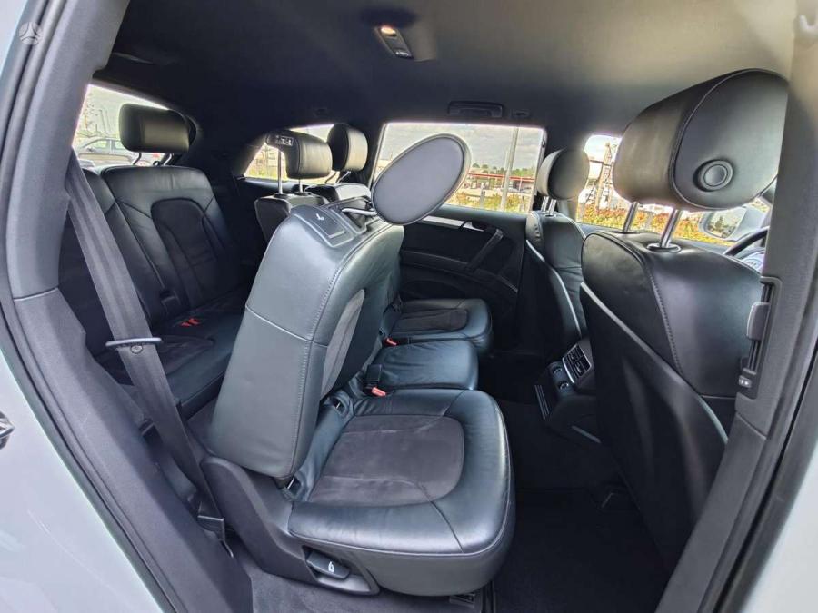 White Audi Q7 2011 in Vilnius, with an engine capacity of 2.97 L and mileage of 274 thousand km for 10600 €, photo 30 on AUTOMOTO.COM.LV