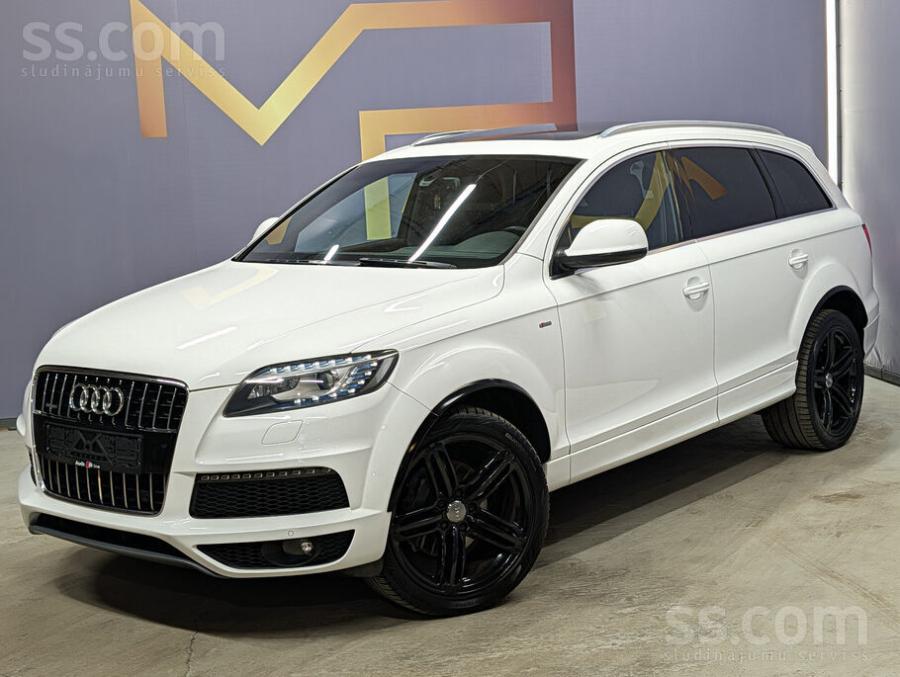 White Audi Q7 2011 in Jurmala, with an engine capacity of 3.00 L and mileage of 315 thousand km for 14950 €, photo 4 on AUTOMOTO.COM.LV