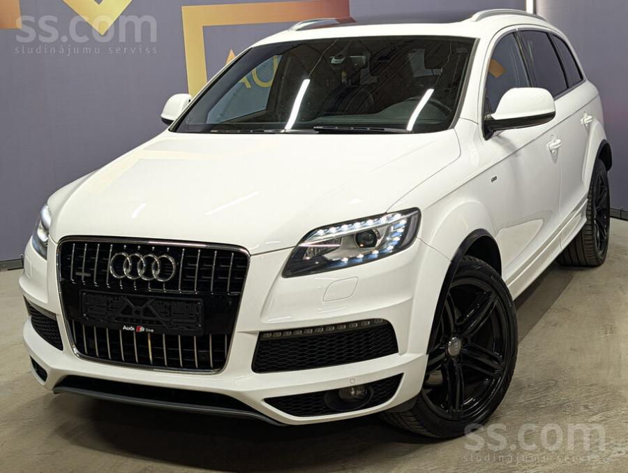 White Audi Q7 2011 in Jurmala, with an engine capacity of 3.00 L and mileage of 315 thousand km for 14950 €, photo 8 on AUTOMOTO.COM.LV