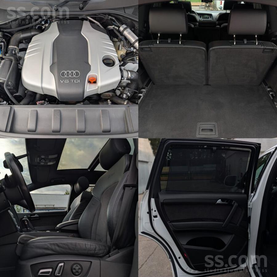 White Audi Q7 2011 in Jurmala, with an engine capacity of 3.00 L and mileage of 315 thousand km for 14950 €, photo 36 on AUTOMOTO.COM.LV