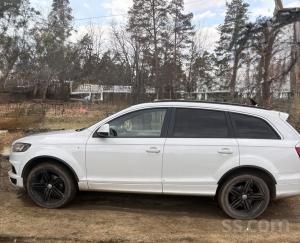 White Audi Q7 2012 in Kraslava, with an engine capacity of 3.00 L and mileage of 311 thousand km for 12000 €, photo  on AUTOMOTO.COM.LV