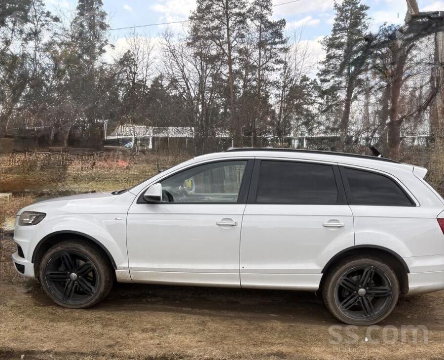 White Audi Q7 2012 in Kraslava, with an engine capacity of 3.00 L and mileage of 311 thousand km for 12000 €, photo 1 on AUTOMOTO.COM.LV