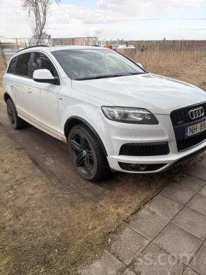 White Audi Q7 2012 in Kraslava, with an engine capacity of 3.00 L and mileage of 311 thousand km for 12000 €, photo 3 on AUTOMOTO.COM.LV